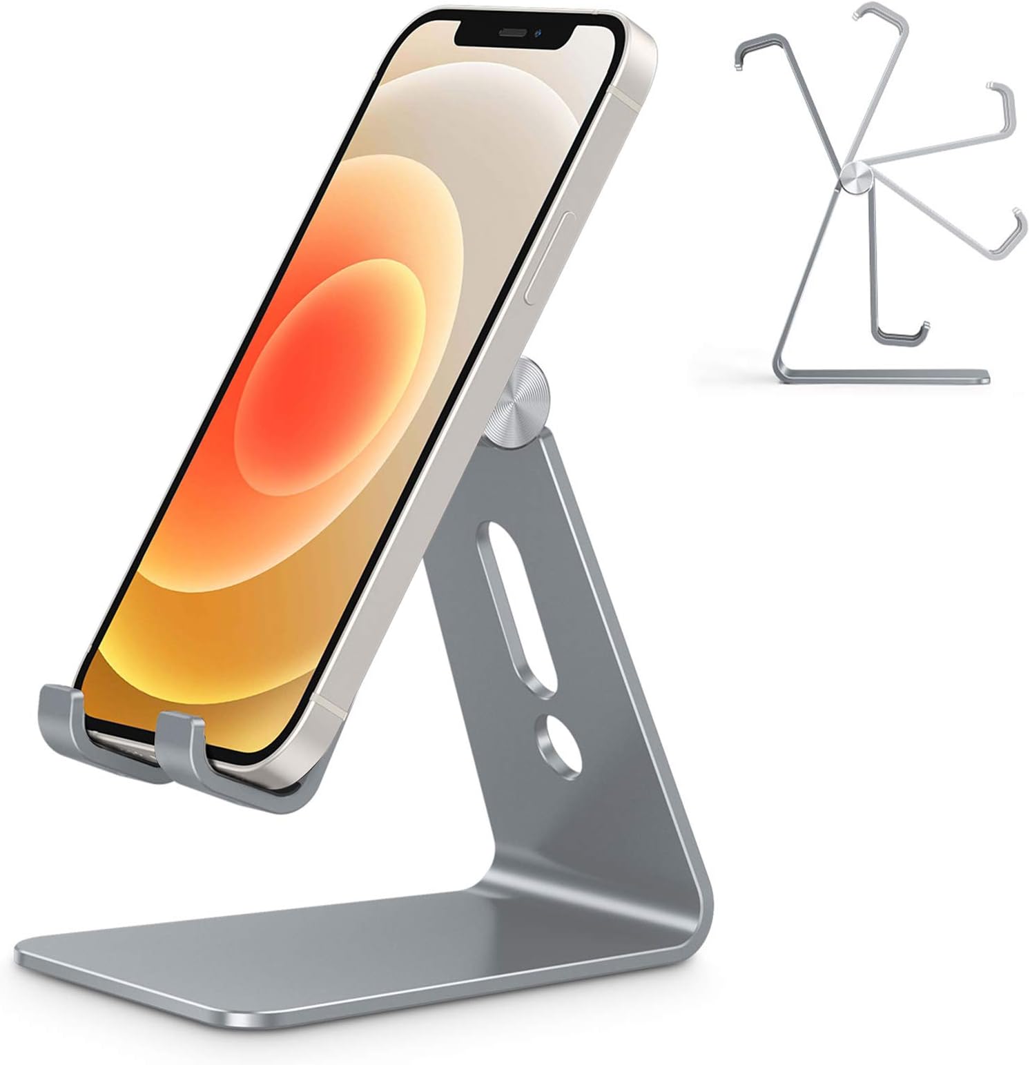 Amazon.com: OMOTON Adjustable Cell Phone Stand, C2 Aluminum Desktop ...
