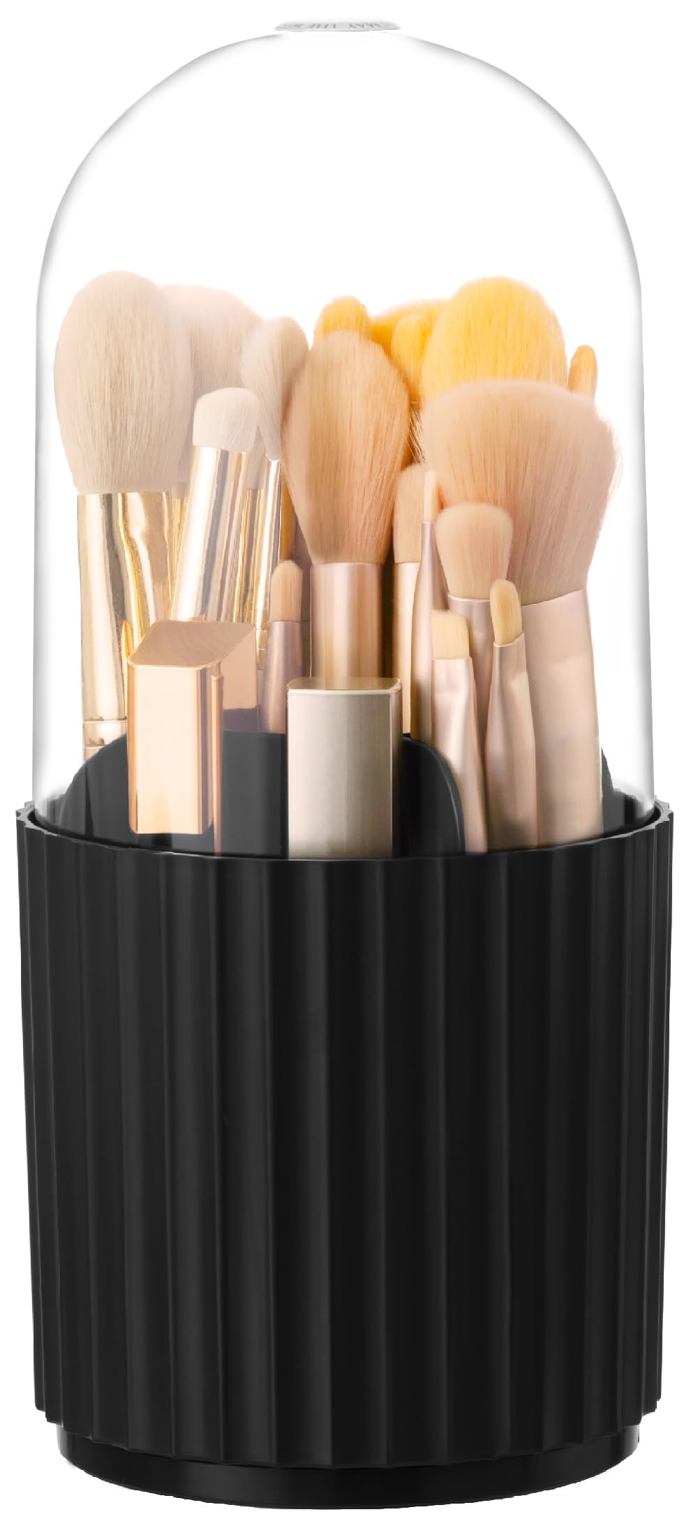 Amazon.com: HBlife Makeup Brush Holder with Lid 360 Rotating Brush ...