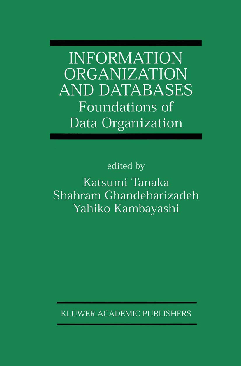 Amazon.com: Information Organization and Databases: Foundations of Data ...