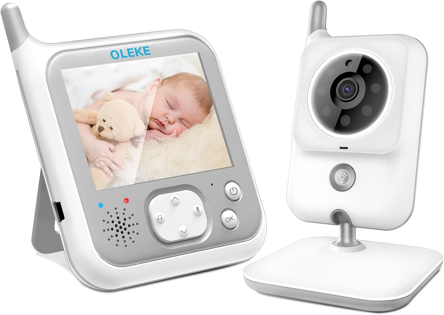NWOUIIAY Moniteur pour Bébé sans Fil avec Caméra 3.2" Ecrans Vidiéo ...