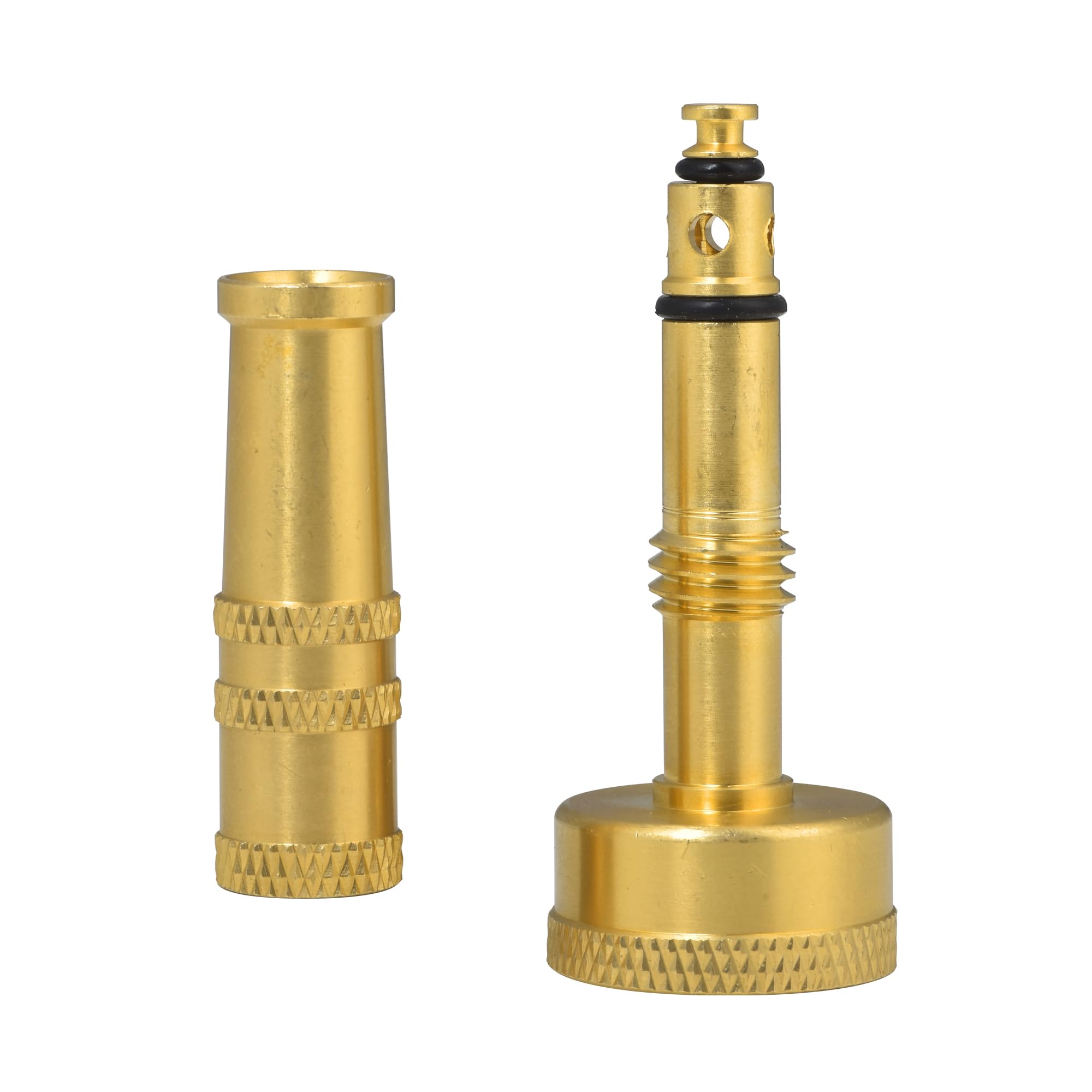 Snapklik.com : Brass Adjustable Twist Hose Nozzle, 3/4 In GHT High ...