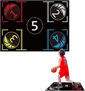 Amazon.com : Basketball Footstep Training Mat, Basketball Footwork Mats ...