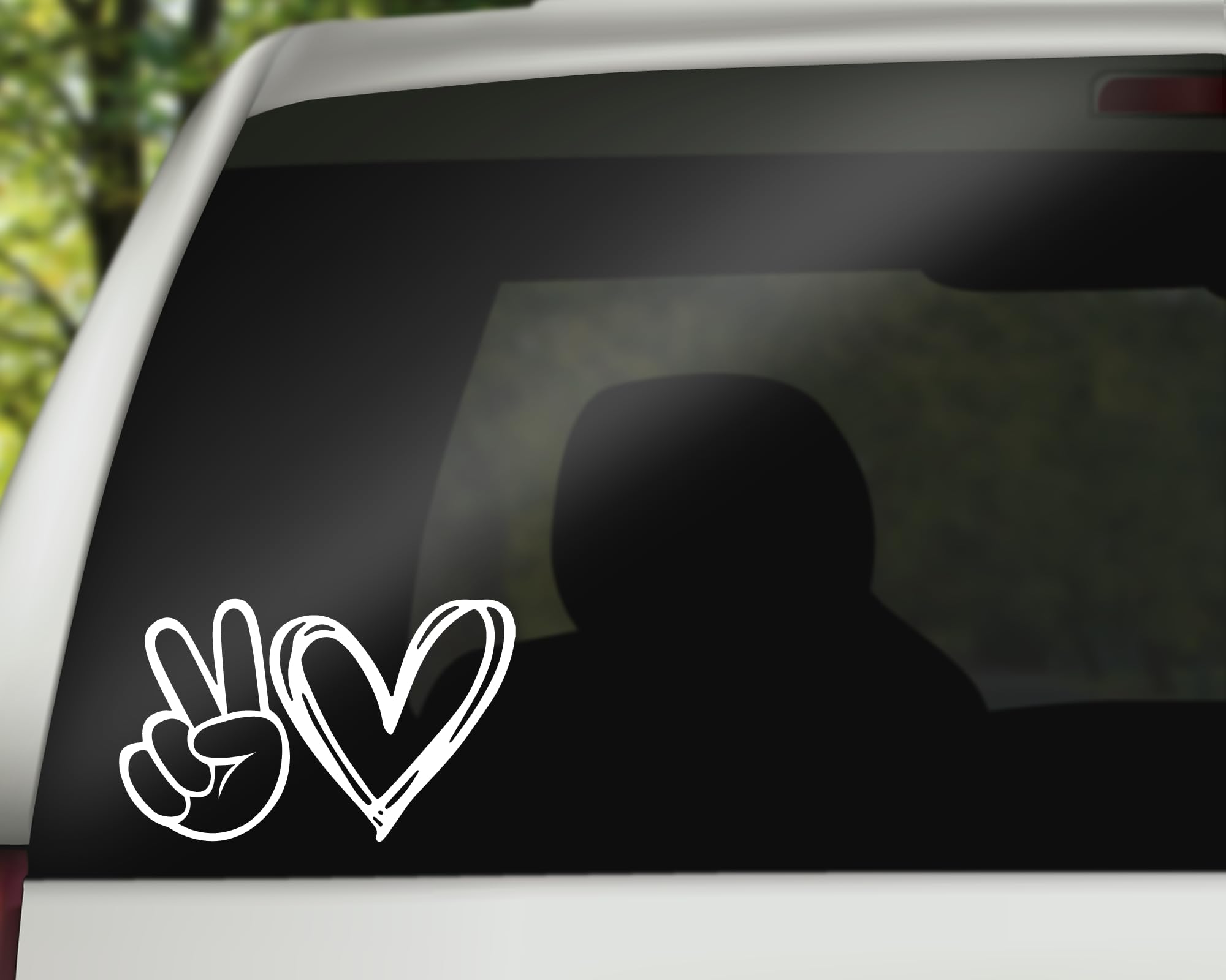 Hubby Wifey Embroidered Hats Peace Love Sunshine Vinyl Decal - 4.5x2 ...
