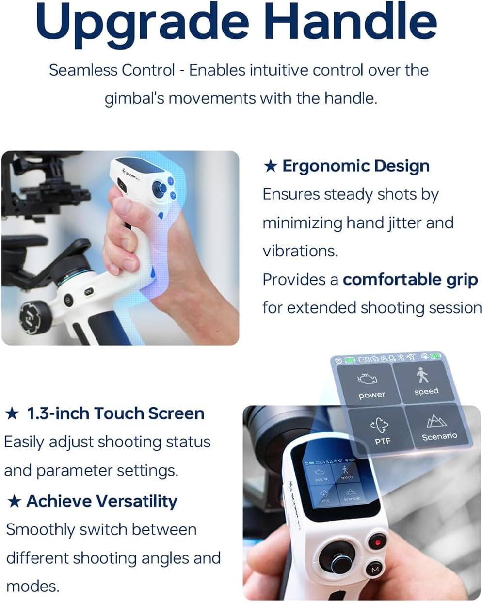 FeiyuTech SCORP-C Camera Stabilizer - 3-Axis Handheld Gimbal for DSLR ...