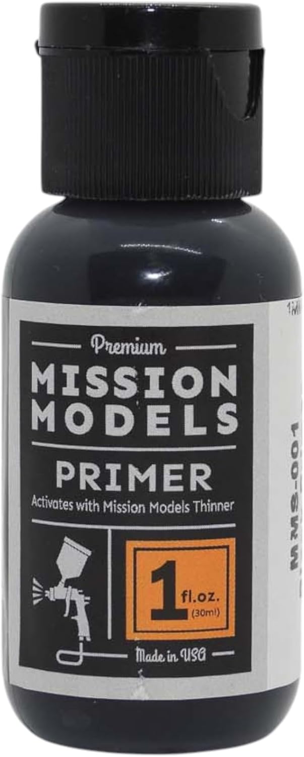 Mission 30ml (1oz) Black Primer Models MMS-001 : Amazon.co.uk: Toys & Games