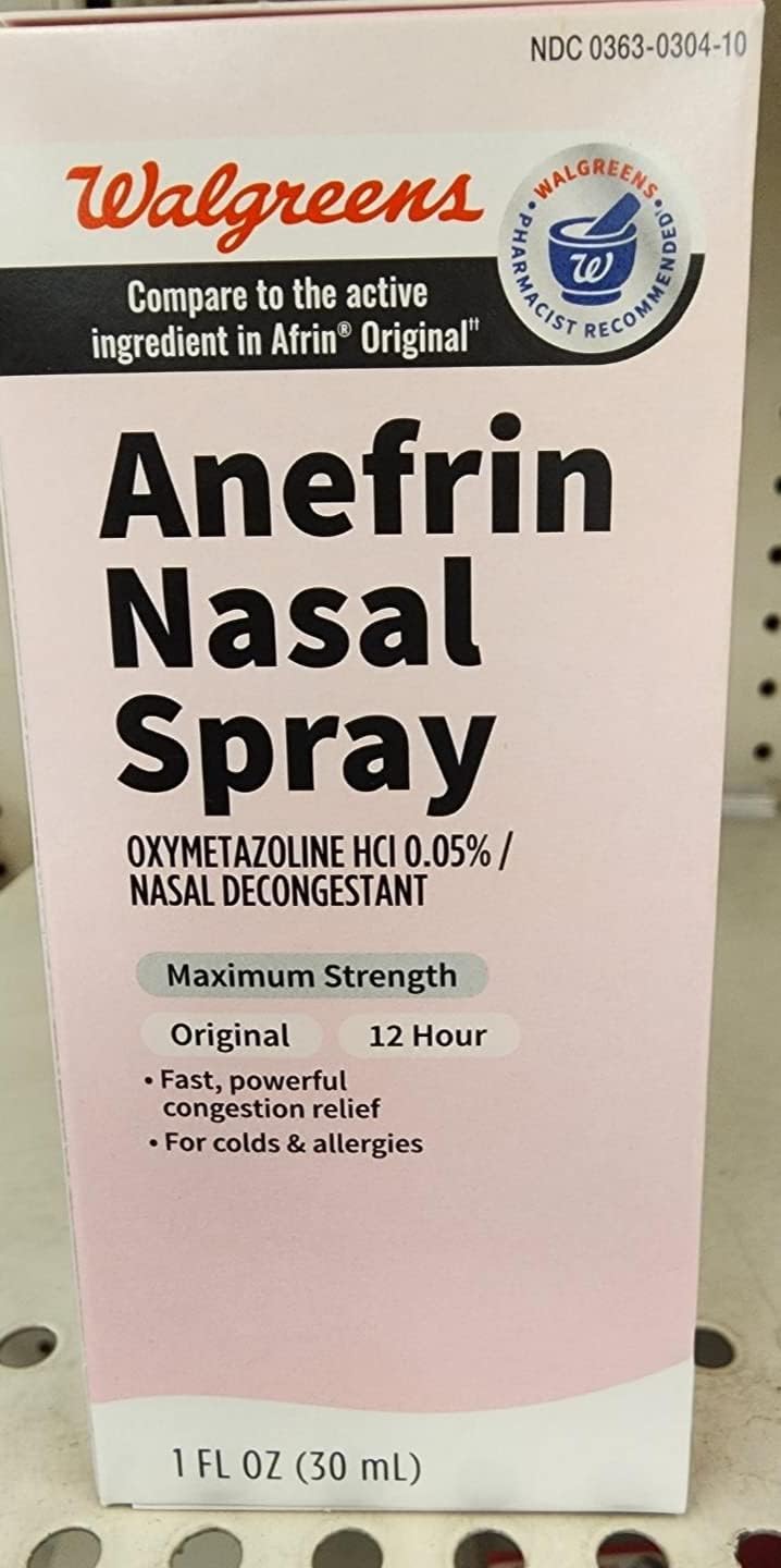 Amazon.com: Walgreens Orignial Afrin Nasal Spray : Health & Household