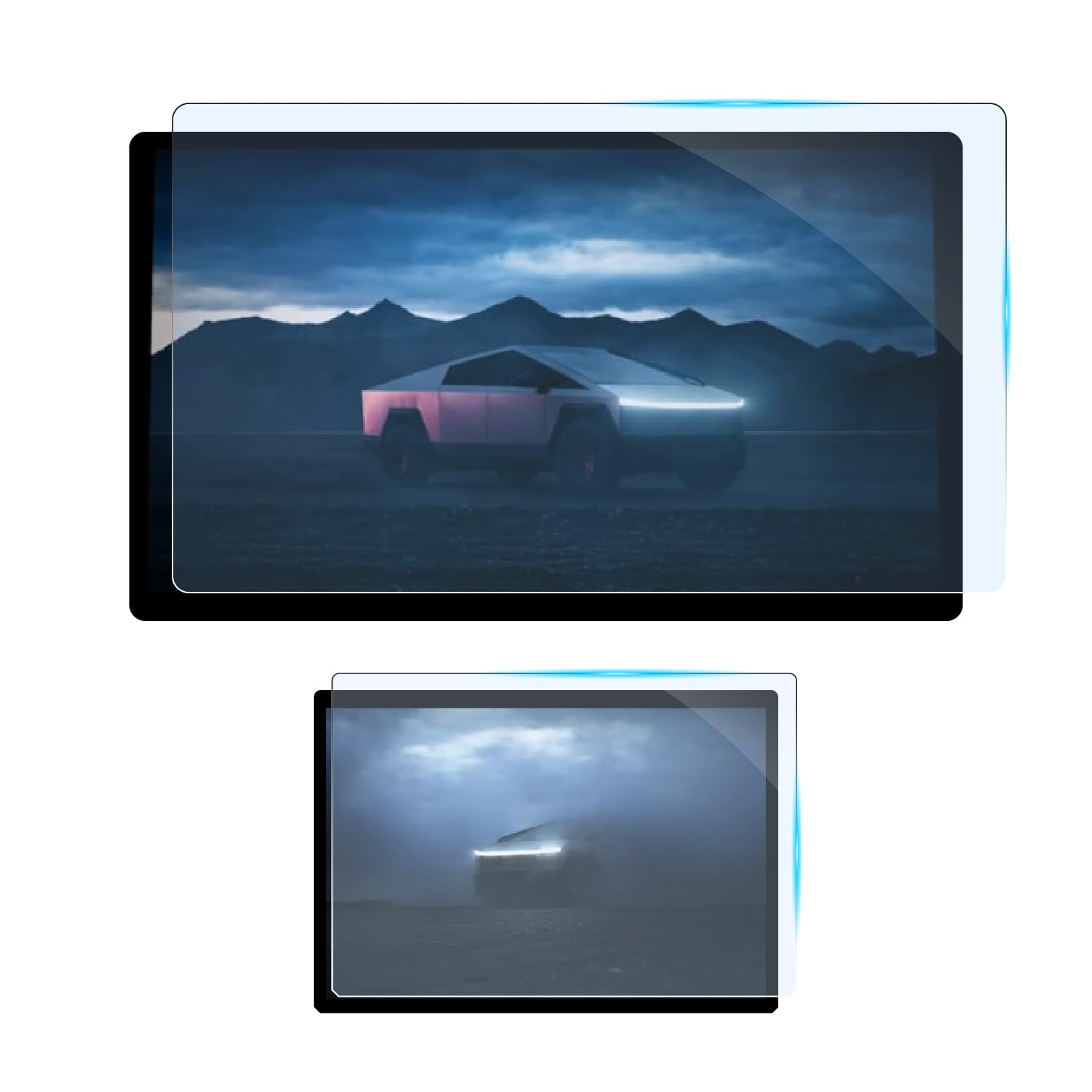 Amazon.com: 2 PCS Premium Tesla Cybertruck Screen Protector, Front ...