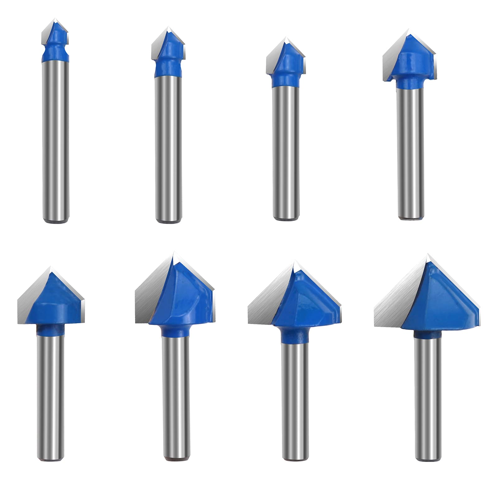 Snapklik.com : ROOCBIT 1/4-Inch Shank 90-Degree V Groove Router Bit ...
