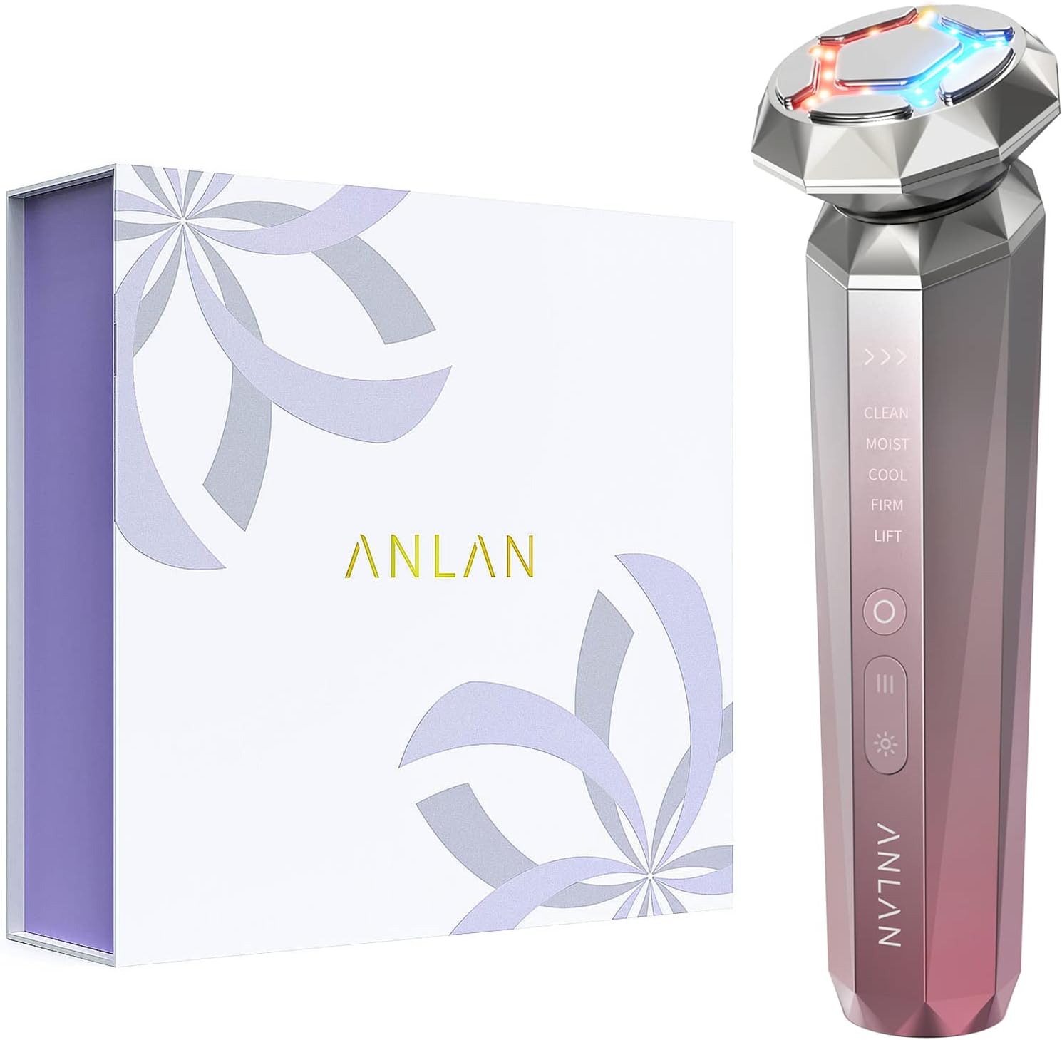 Amazon.co.jp: 【美人百花RF美顔器部門NO1】ANLAN RF温冷美顔器 RF美顔器 温冷美顔器 イオン美顔器 ラジオ波 EMSリフトケア 温冷ケア LED光エステ 振動エステ ...