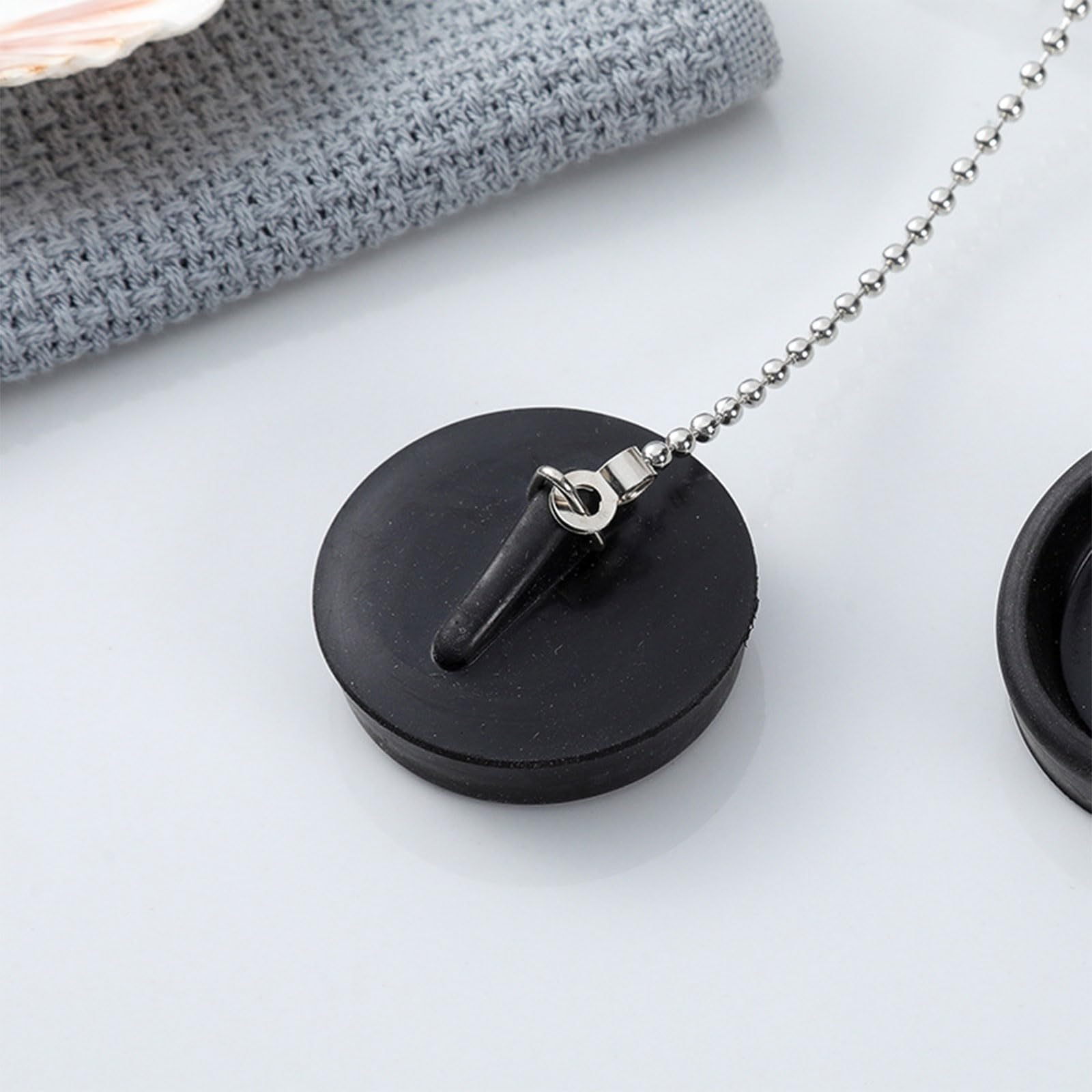 UK Bathroom Basin Stopper 5-Pack UK Style Sink Plugs With Chains - 3 ...