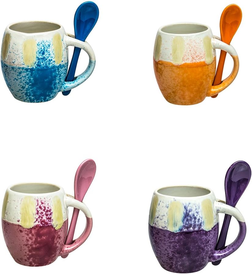 Amazon.com: Rockin Coffee Mug Set 4 Mug - 10 Ounce Mugs Porcelain 4 ...