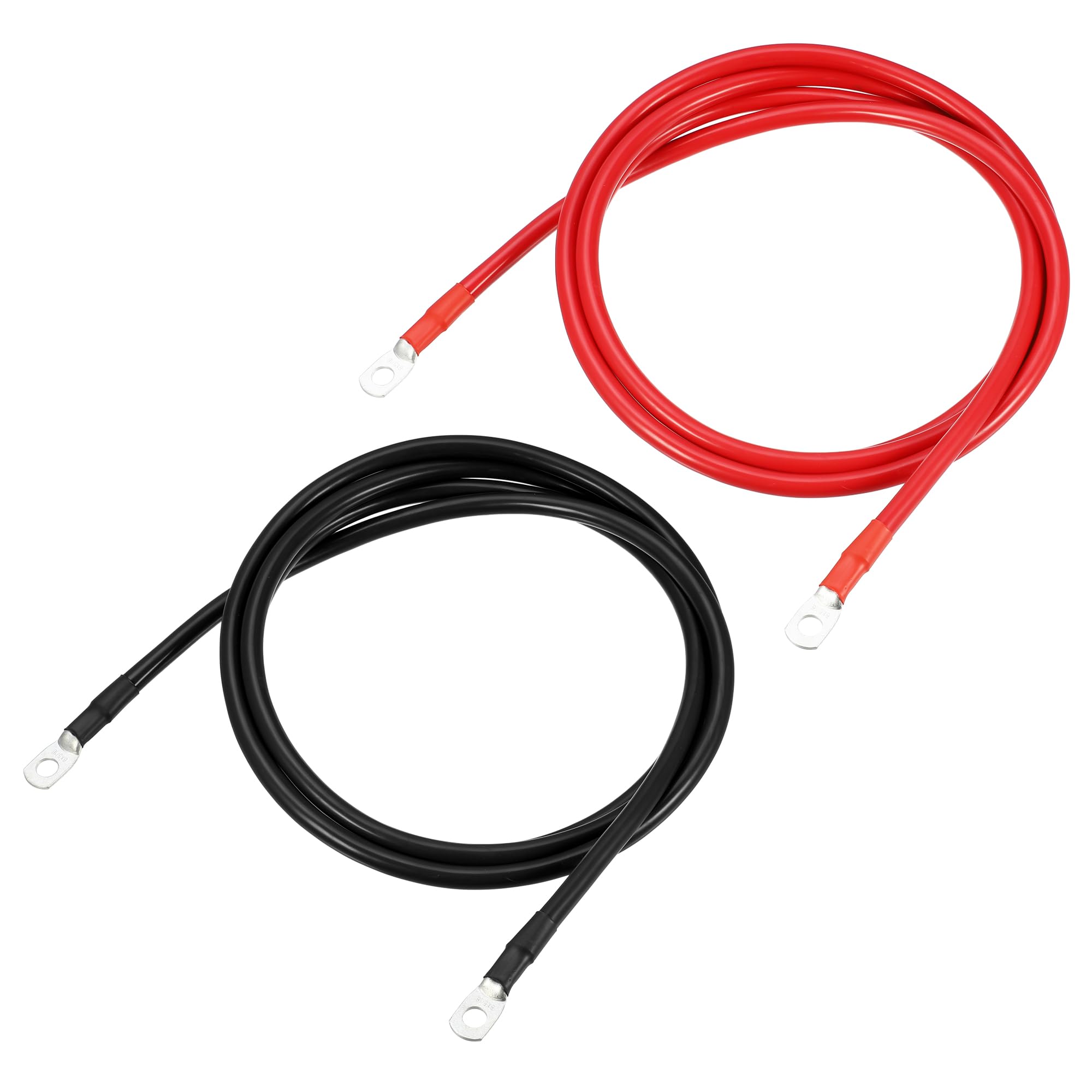 Amazon.com: VekAuto 1 Pair Copper Battery Inverter Cables, 6 AWG Gauge ...