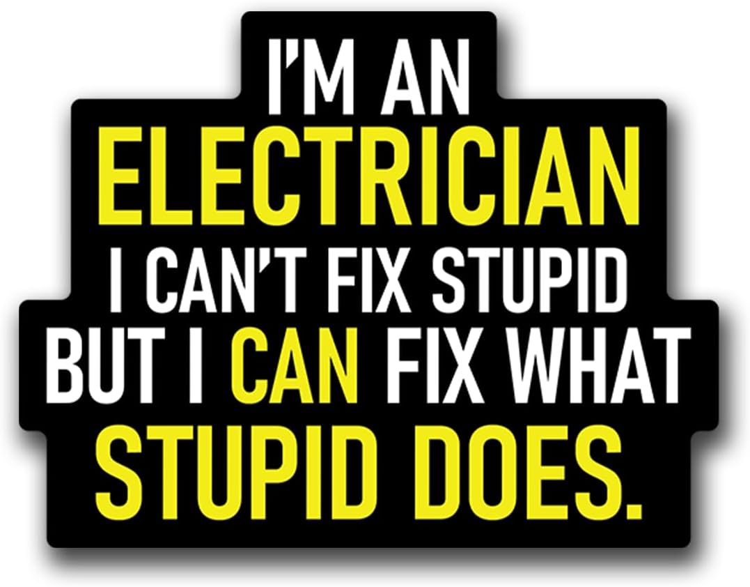 Amazon.com: Electrician Electric Decal Stickers - For Toolboxes ...