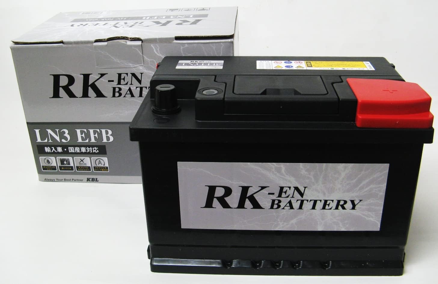 Amazon.co.jp: LN3 EFB RK-ENバッテリー 強化型液式 アイドリングストップ車対応 メンテナンスフリー : 車＆バイク
