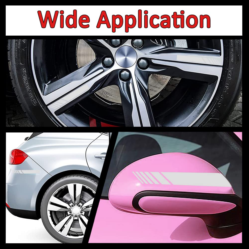 2pcs Car Rear View Mirror Stickers Decor, Auto Side Rearview Mirrors ...