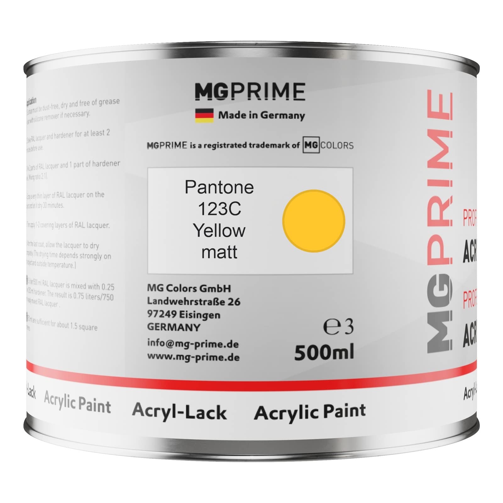 Pantone 123c Yellow