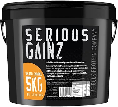 The Bulk Protein Company, SERIOUS Gainz - Whey Protein Powder - Weight Gain, Mass Gainer - 30g ...