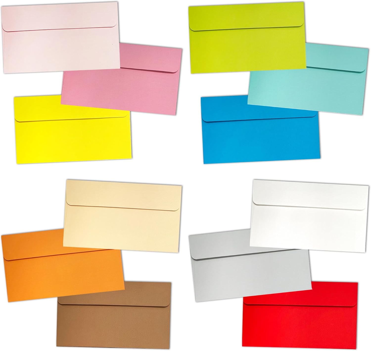 Amazon.com : [DAILY BRIDGE] Four Seasons Envelope Set (12 Colors / 96 ...