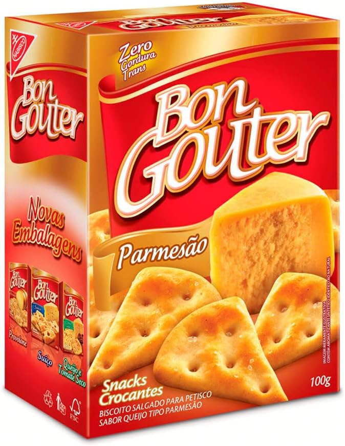 Biscoito Bon Gouter Parmesão Mondelez 100G : Amazon.com.br: Alimentos e ...