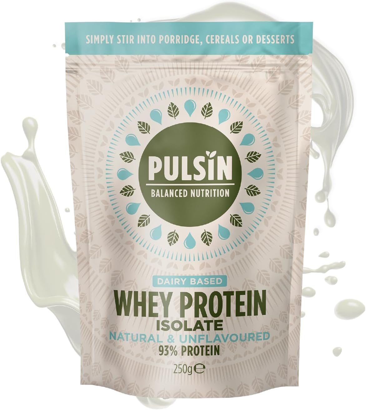 Pulsin - Unflavoured Whey Isolate Protein Powder - 250g - 9.3g Protein ...