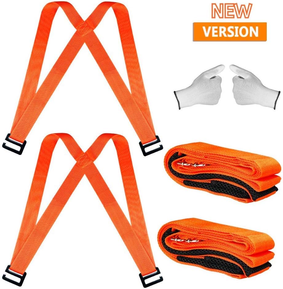 Lifting And Moving Straps,2-Person Moving System with Foam Pad 13 Feet ...