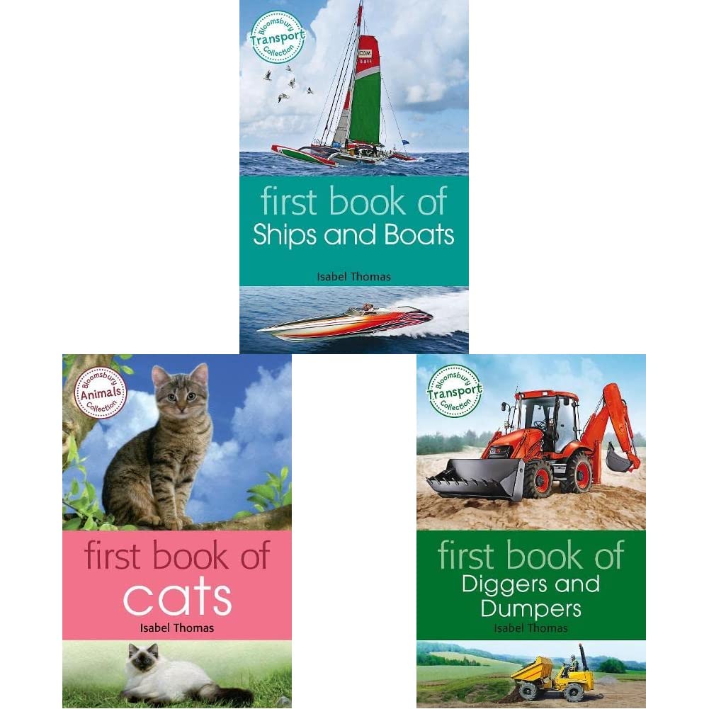 Isabel Thomas Set: First Book of Ships and Boats+ First Book of Cats+ ...