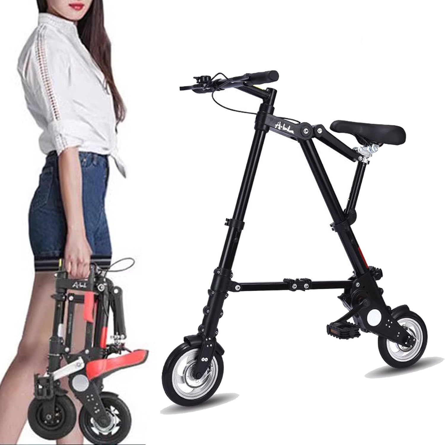 Folding Bike for Adults,Foldable Compact Folding Bike,10.4 Inch ...