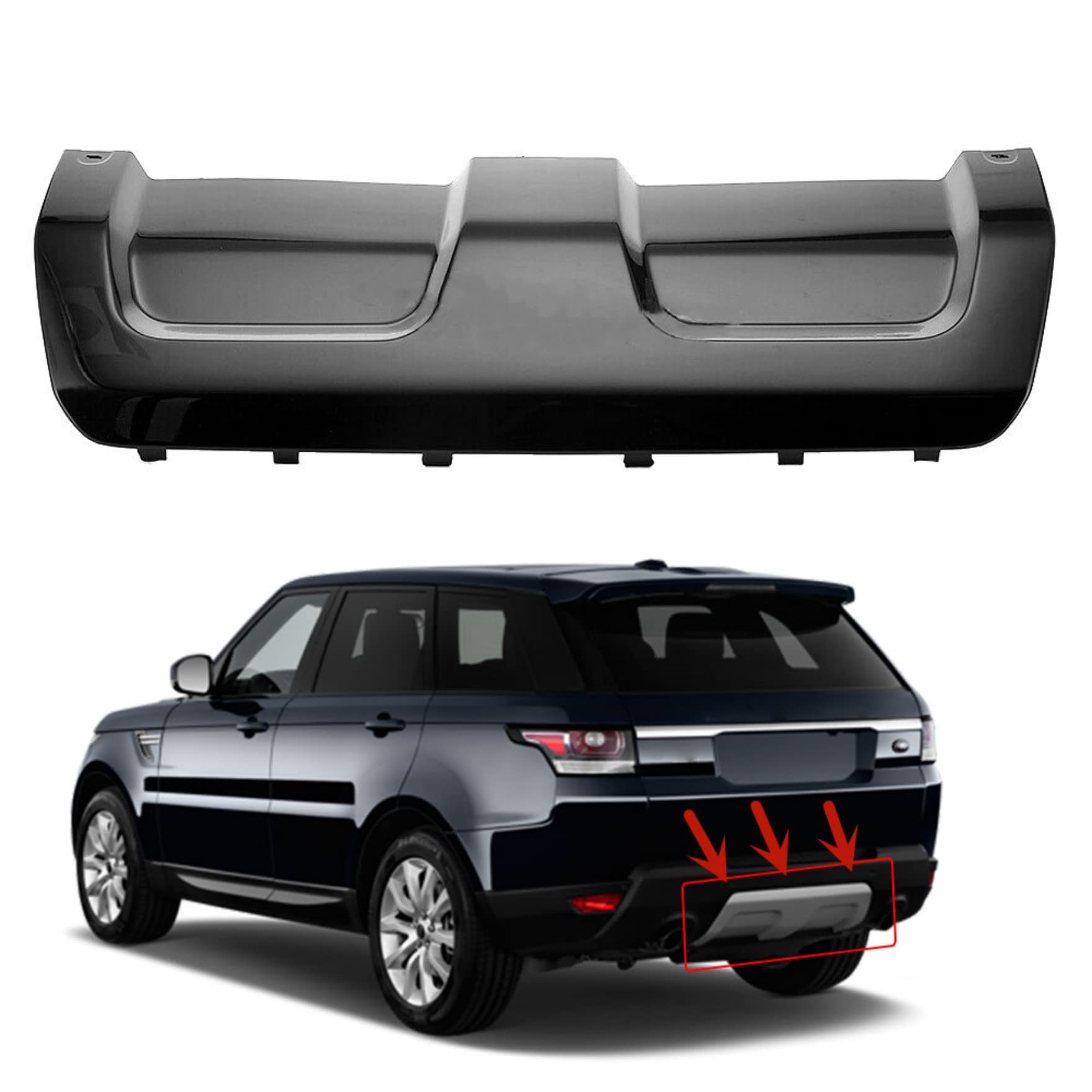 Amazon.com: waltyotur Rear Bumper Skid Plate Trim Board Replacement for ...