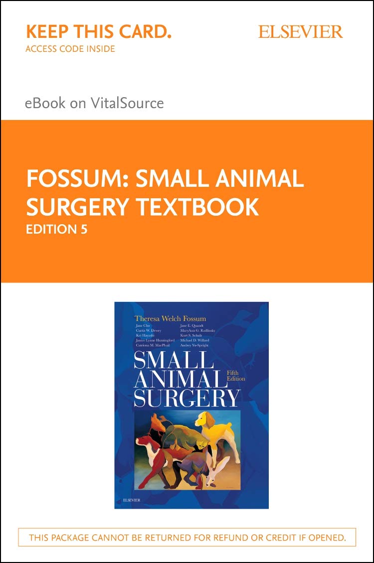 Small Animal Surgery Textbook Elsevier eBook on VitalSource (Retail ...
