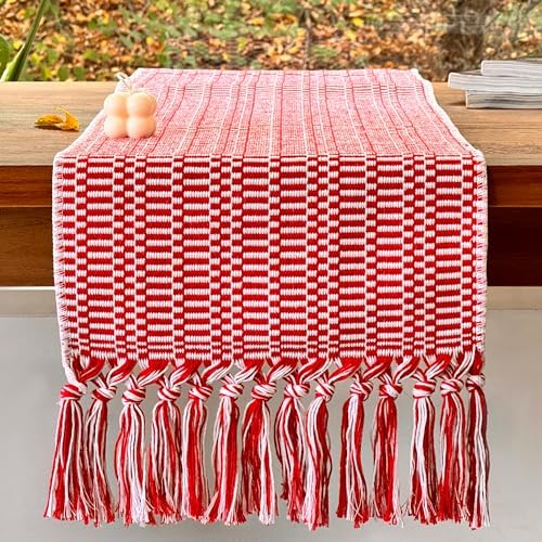 Amazon.com: Folkulture Farmhouse Table Runners 72 Inches Long with ...