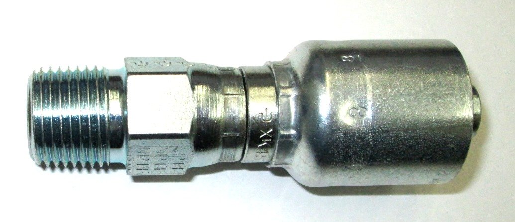 Parker HF 11343-04-04-11343-4-4 Fitting 1/4" Hose x 1/4" Male NPTF Pipe ...
