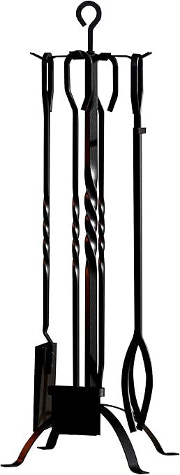 Amazon.com: CALIDOLA 5 Pieces Fireplace Tools Set 31",Heavy Duty ...