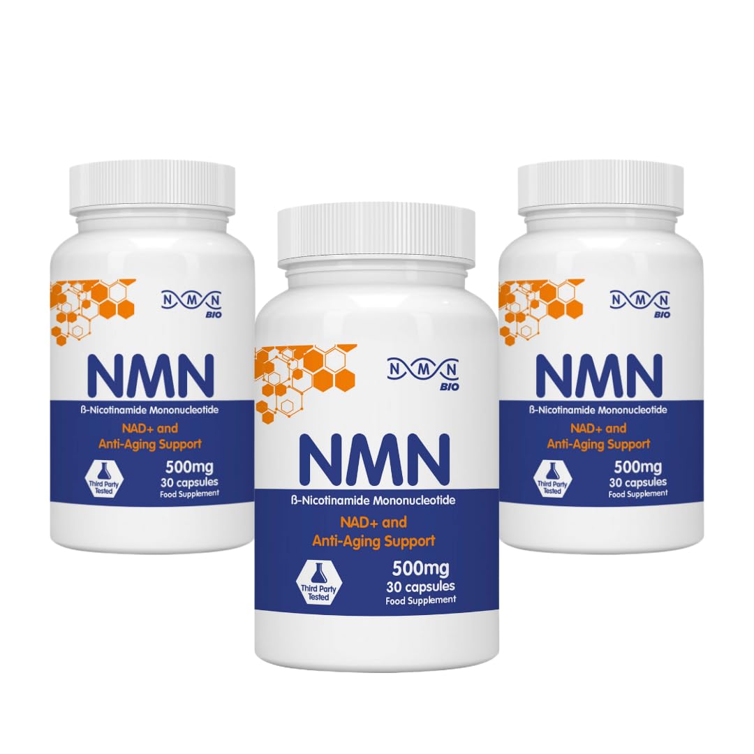 Buy NMN Bio - 99% Pure Beta Nicotinamide Mononucleotide s - 500mg Powerful Anti-Aging ...