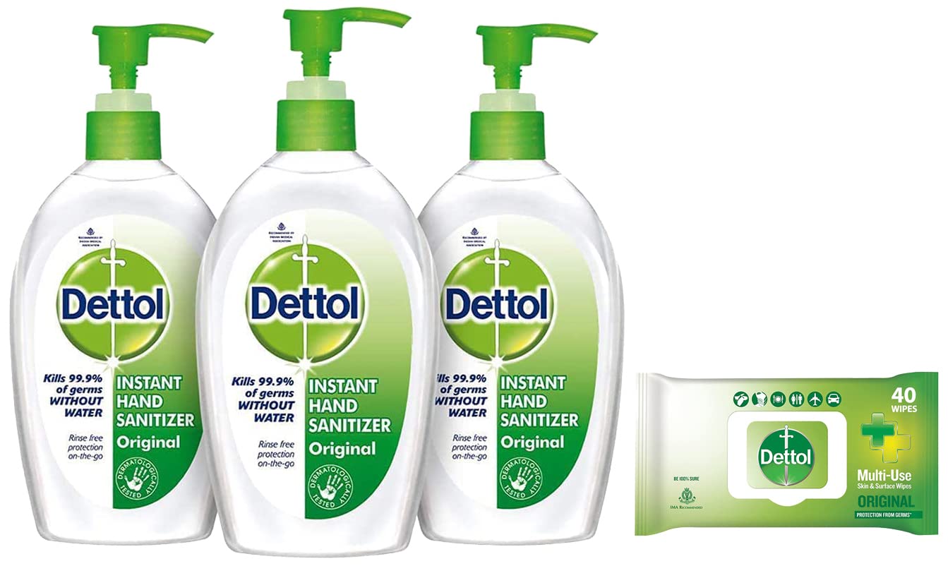 Dettol Disinfectant Skin & Surface Wipes, Original – 40 Count| Safe on ...