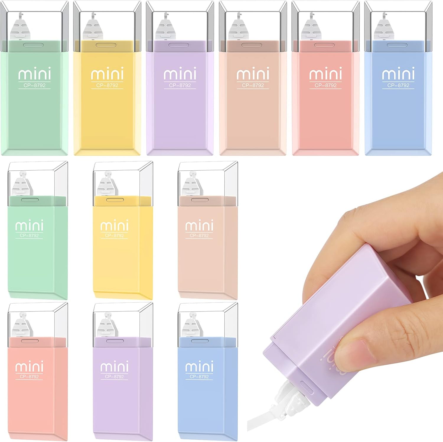 Floepx Pack of 12 Correction Tape Mini Correction Mouse Tip Ex Mouse ...