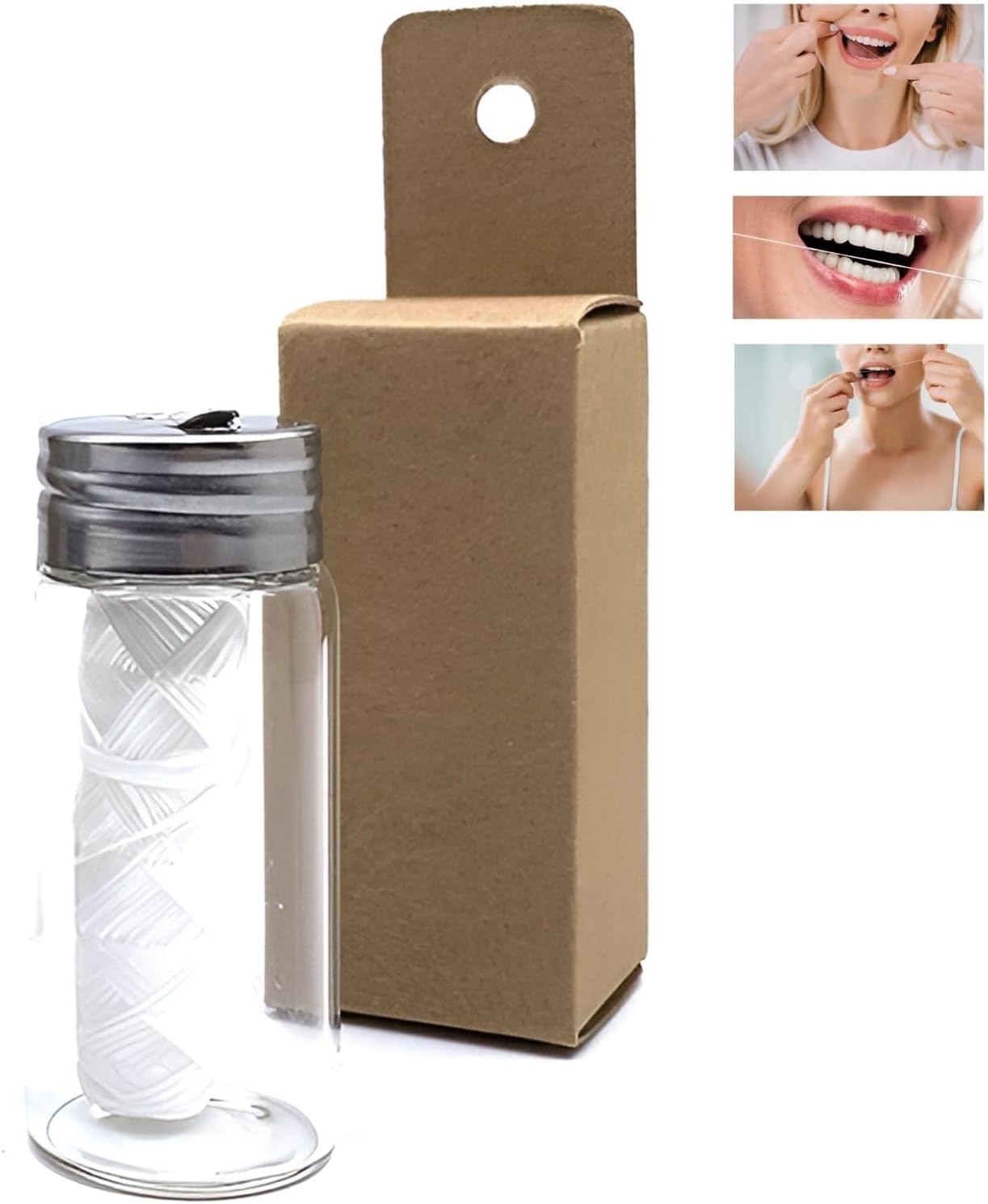 Silk Dental Floss,100% Plastic Free & Biodegradeable, Dental Floss ...