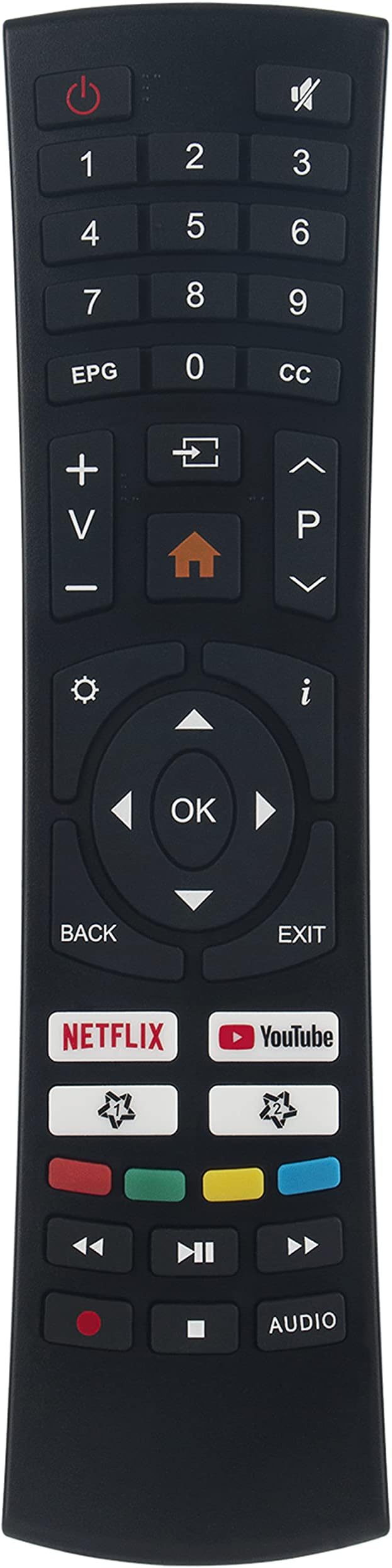 Amazon.com: Replaced Remote fit for SANSUI Smart LED TV ES32S1N S32P28N ...
