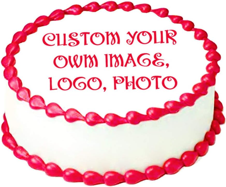 Amazon.com: Create Your Own Custom Edible Cake Image Topper 1/4 Sheet ...