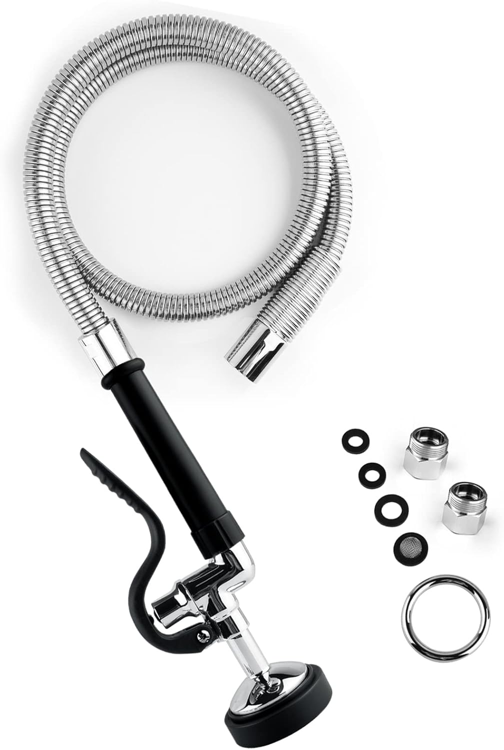 JZBRAIN Spray Valve with 45 inches Flexible Stainless Steel Hose High ...