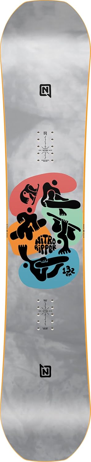 Amazon.com : Nitro Ripper Kid's All Mountain Snowboard (132) : Sports ...