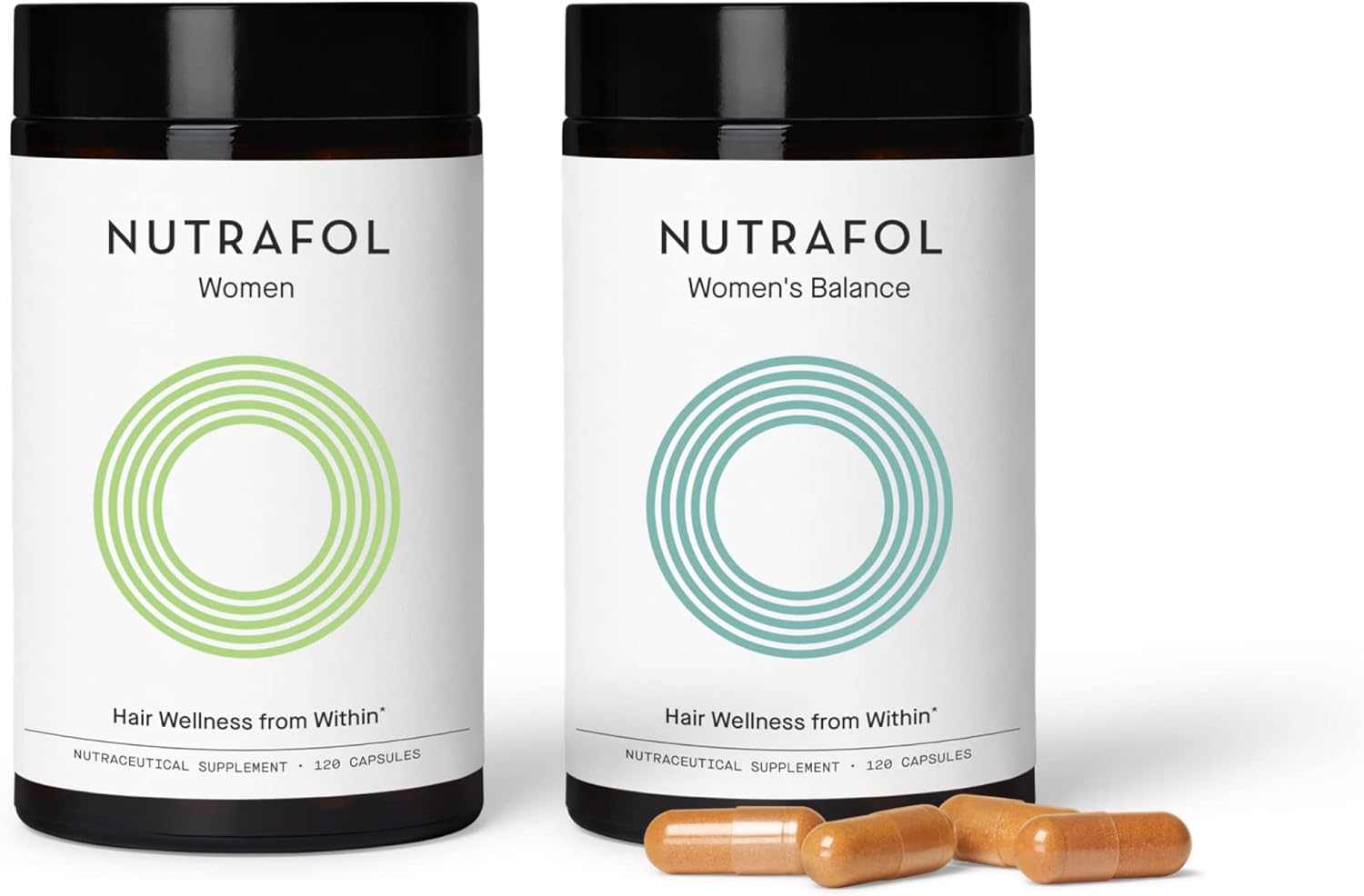 Amazon.com: Nutrafol Bundle: Women's Hair Growth Supplement and Women's ...