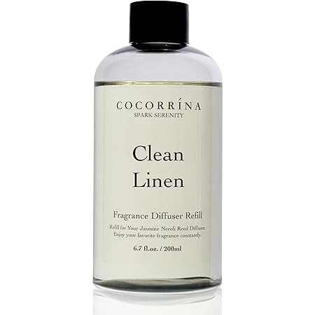 Amazon.com: Cocorrína Clean Linen Scented Reed Diffuser Oil with 6 ...