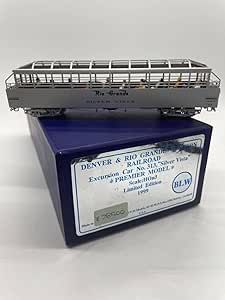 Amazon.co.jp: 限定品 HOn3 D&RGW RAILROAD Excursion Car NO.313 Silver Vista ...