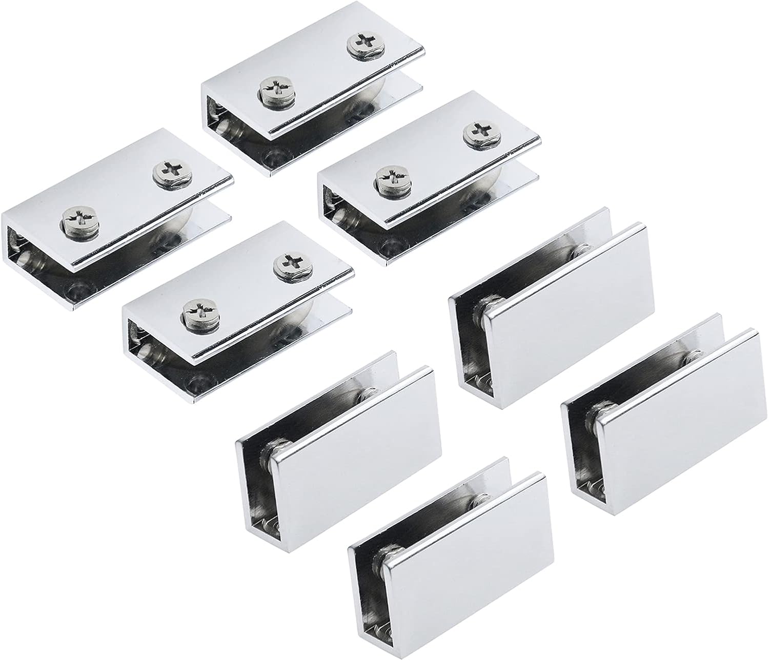 Amazon.com: Antrader Zinc Alloy Rectangle Adjustable Clip Clamp Silver ...