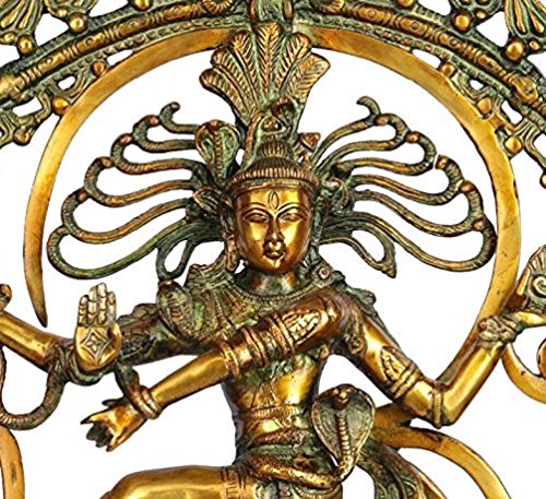Buy ARTVARKO Brass Metal Natraj Idol Murti Om Nataraja Idiol Large ...