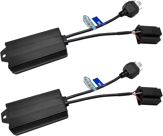 AUXITO H4 Canbus Decoder LED Headlight Anti-Flicker Decoder, H4 HB2 ...