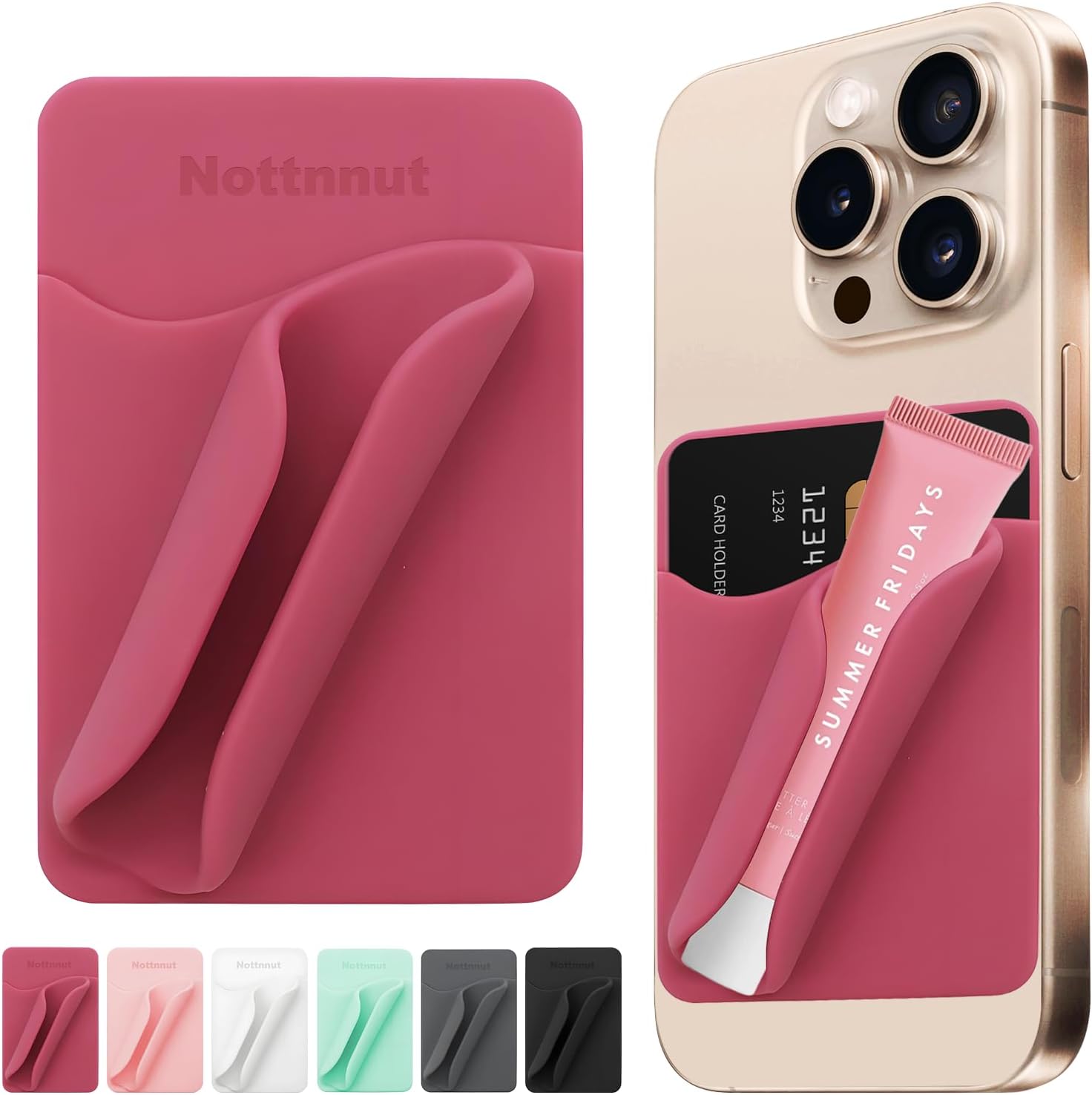 Amazon.com: BIAJIYA Lip Gloss Phone Case Holder 5 Pack, Silicone Lip ...