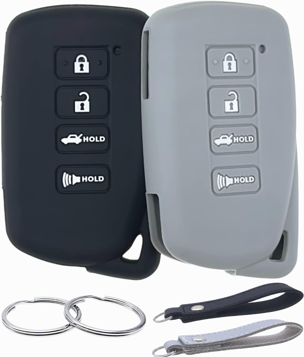 Amazon.com: REPROTECTING Silicone Rubber Key Fob Cover Compatible with ...