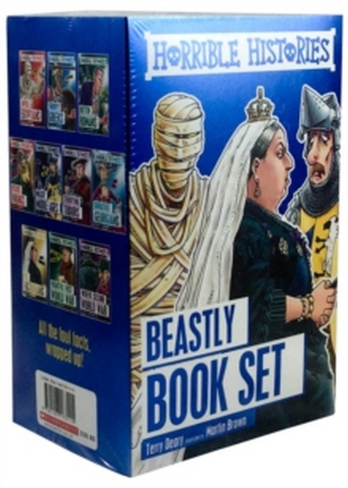 Amazon.com: Horrible Histories 10 Book Box Set [Paperback] [Jan 01 ...