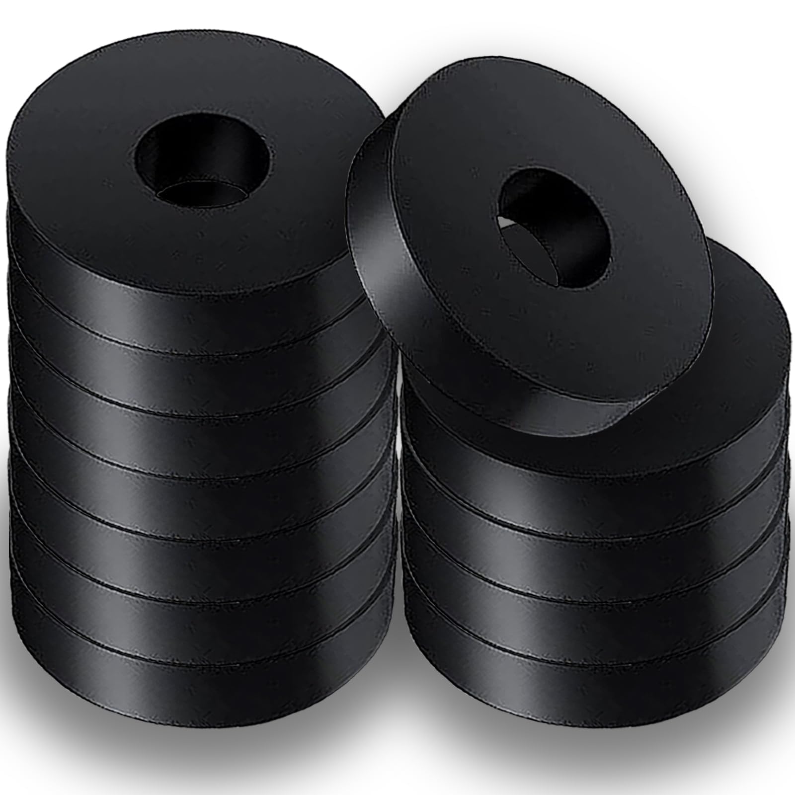 Snapklik.com : 12 PCS Thick Rubber Washers - 1.5 Inch OD, 0.5 Inch ID ...